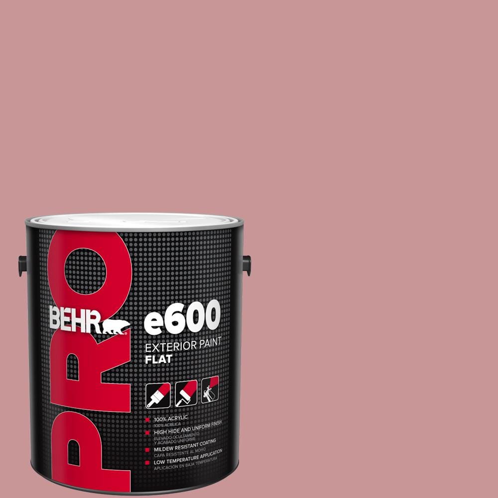 BEHR PRO 1 Gal. #S140-4A Dusty Rose Flat Exterior Paint PR61001 - The ...