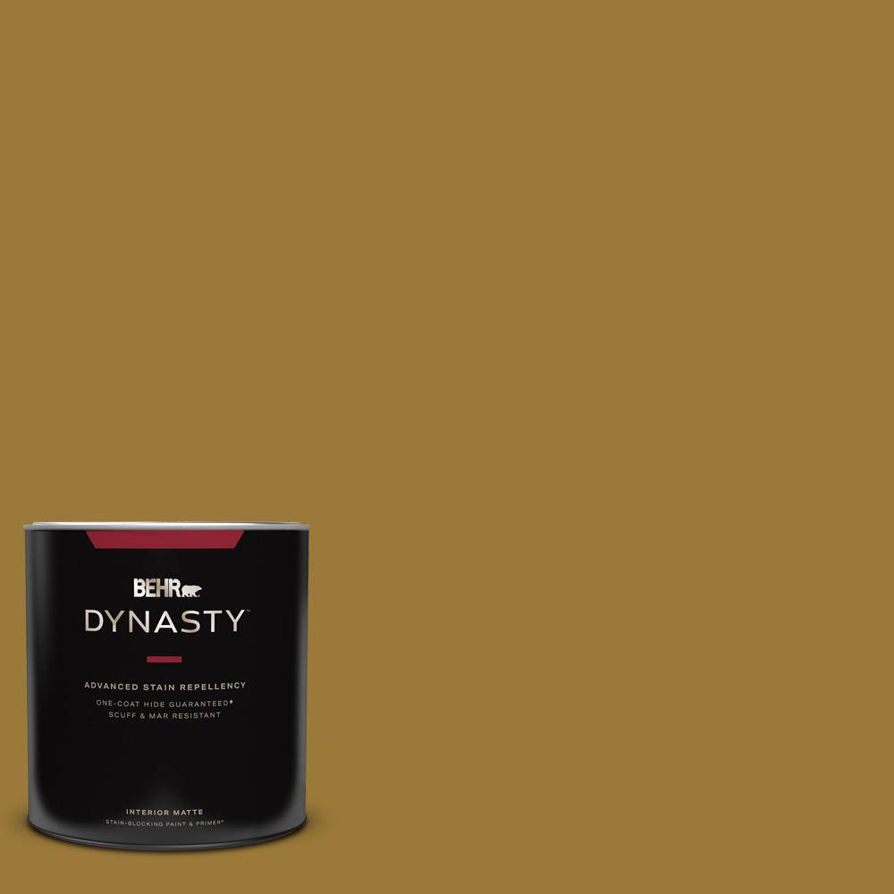 BEHR DYNASTY 1 qt. #M300-7 Persian Gold Matte Interior Stain-Blocking ...