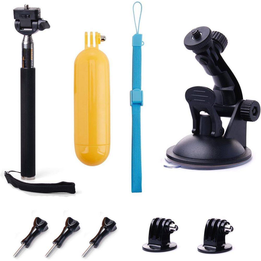 OBJLGEV Action Cam Kit: Selfie Stick Plus Suction Cup Plus Float Grip 27ISA10082 - The Home Depot