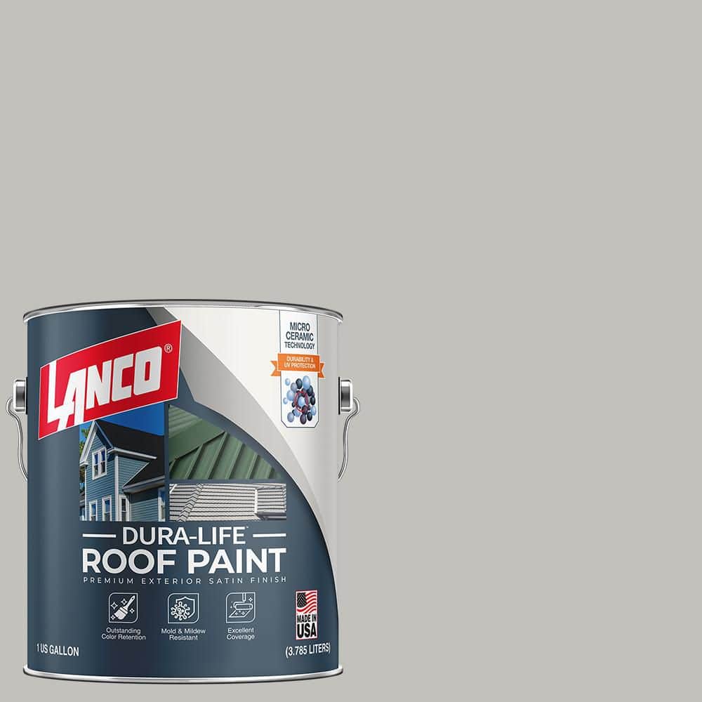 Lanco Dura Life 1 Gal. DL4225 Silver Mist Satin Exterior Roof Paint ...