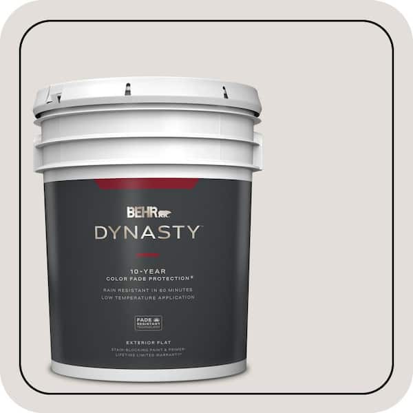BEHR DYNASTY 5 gal. #BWC-21 Poetic Light Flat Exterior Stain-Blocking ...