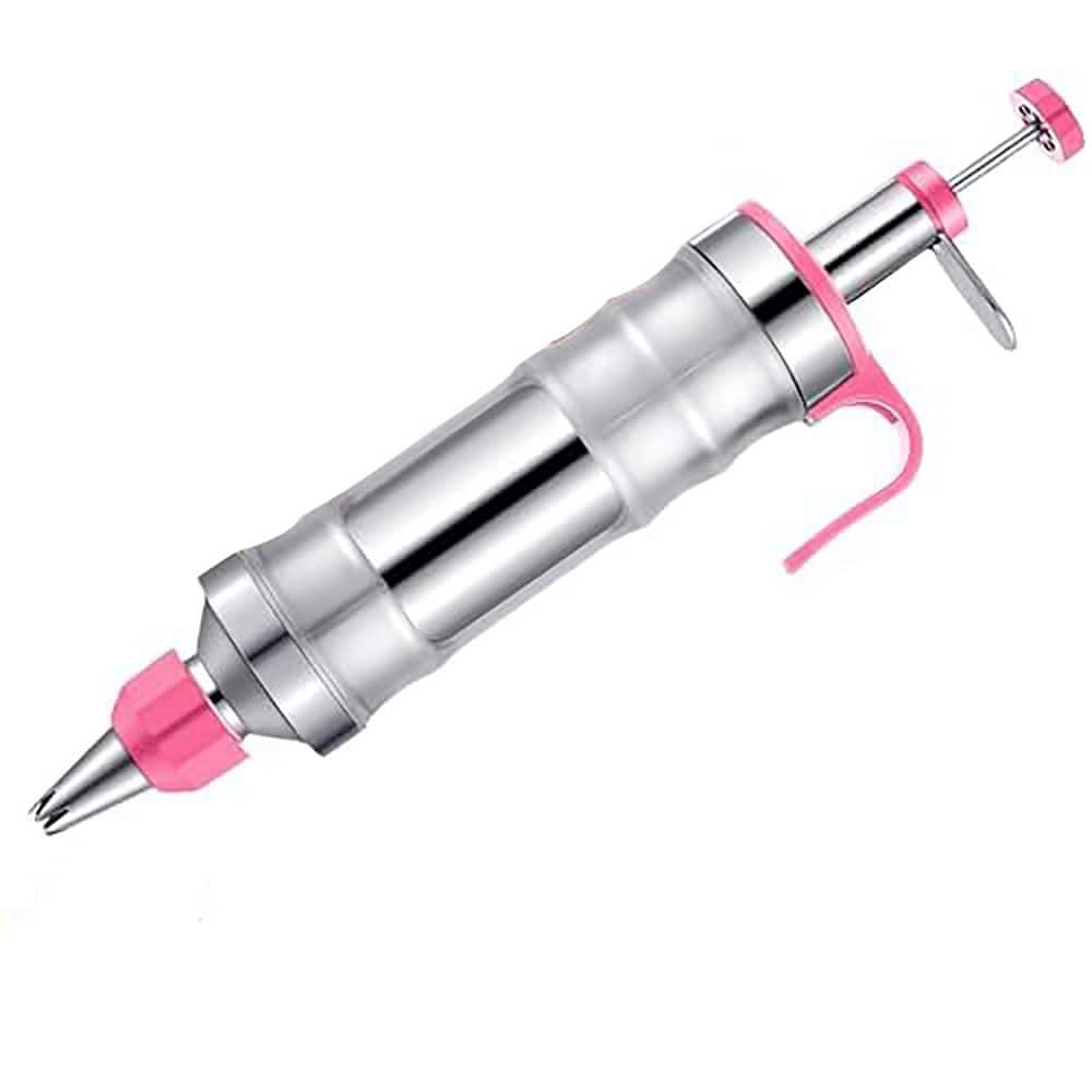 Dessert Decorating Syringe Set, Stainless Steel Frosting Piping Kit ...