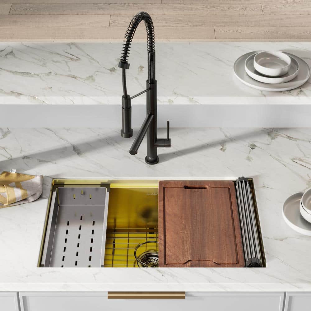 Swiss Madison Tourner Stainless Steel 30 in. Single Bowl Undermount ...