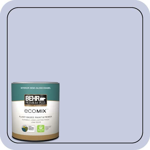 BEHR PREMIUM PLUS 1 qt. #620C-2 Lilac Bisque Semi-Gloss Enamel EcoMix ...