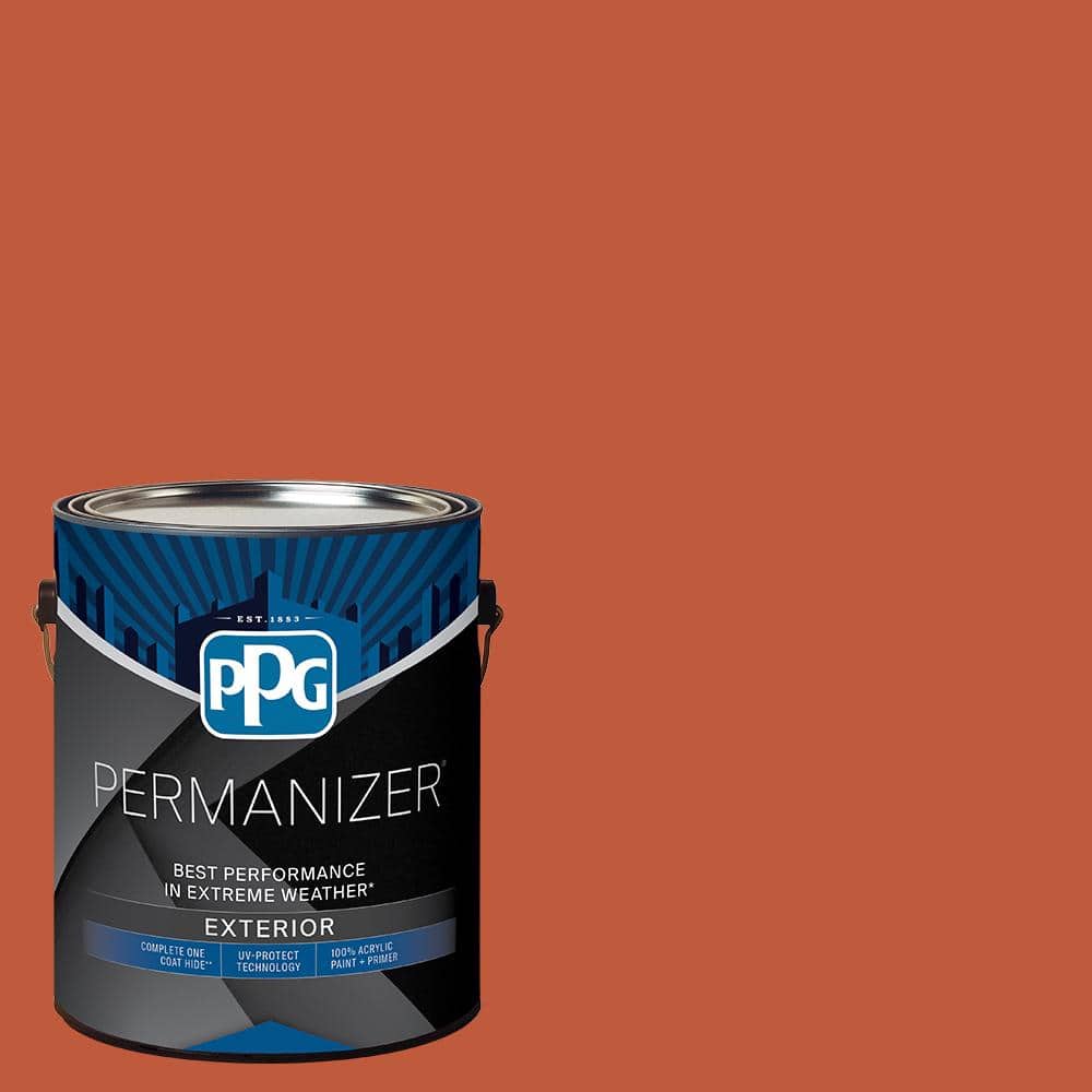 PERMANIZER 1 gal. PPG1192-7 Tabasco Semi-Gloss Exterior Paint PPG1192 ...