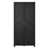 Ameriwood Home Trailwinds 36 in. Obsidian Black Utility Storage Cabinet ...