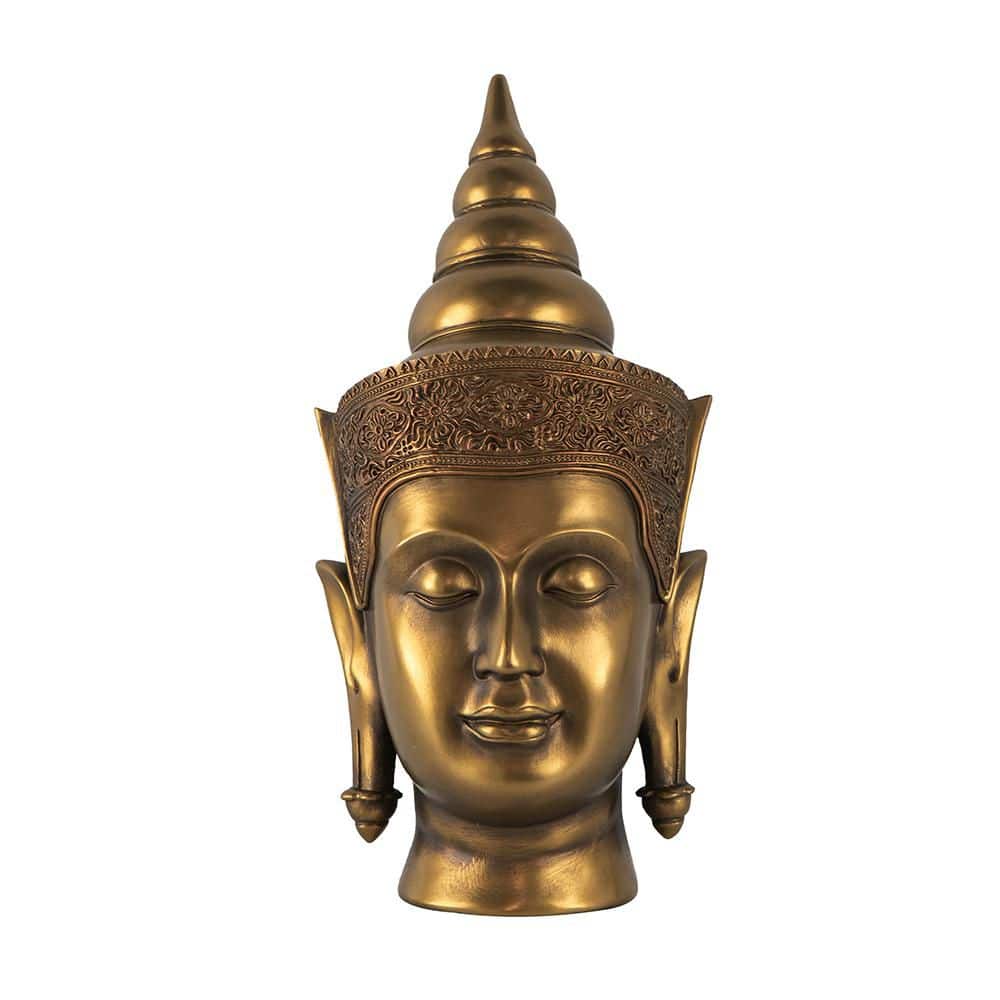 Luxury Quality Bronze Polyresin 7.5 in. x 14.2 in. Tranquil Wisdom ...