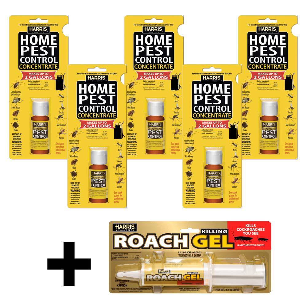 Harris 1 oz. Pest Control Concentrate/Makes up to 10 Gal. (5-Pack ...