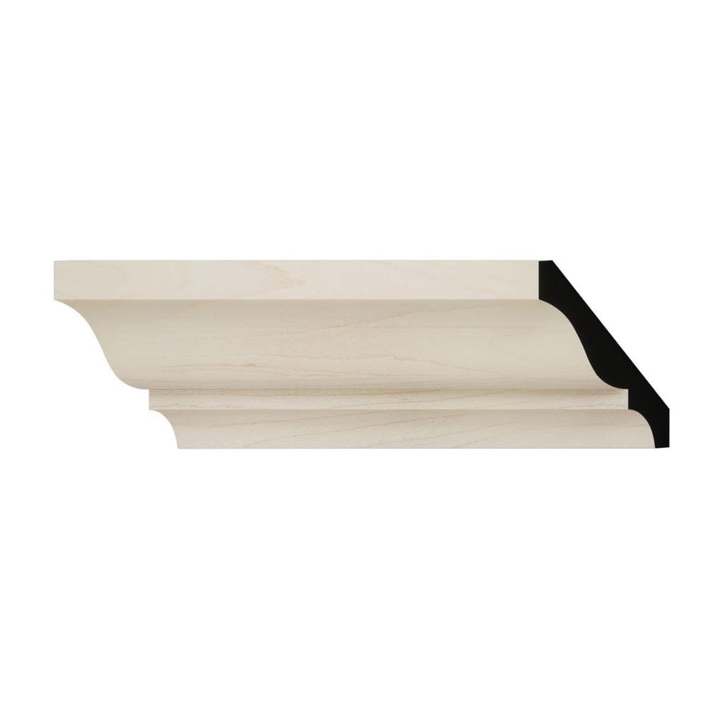 Ekena Millwork WM49 2.09 in. D x 3 in. W x 6 in. L Wood (Maple) Crown ...