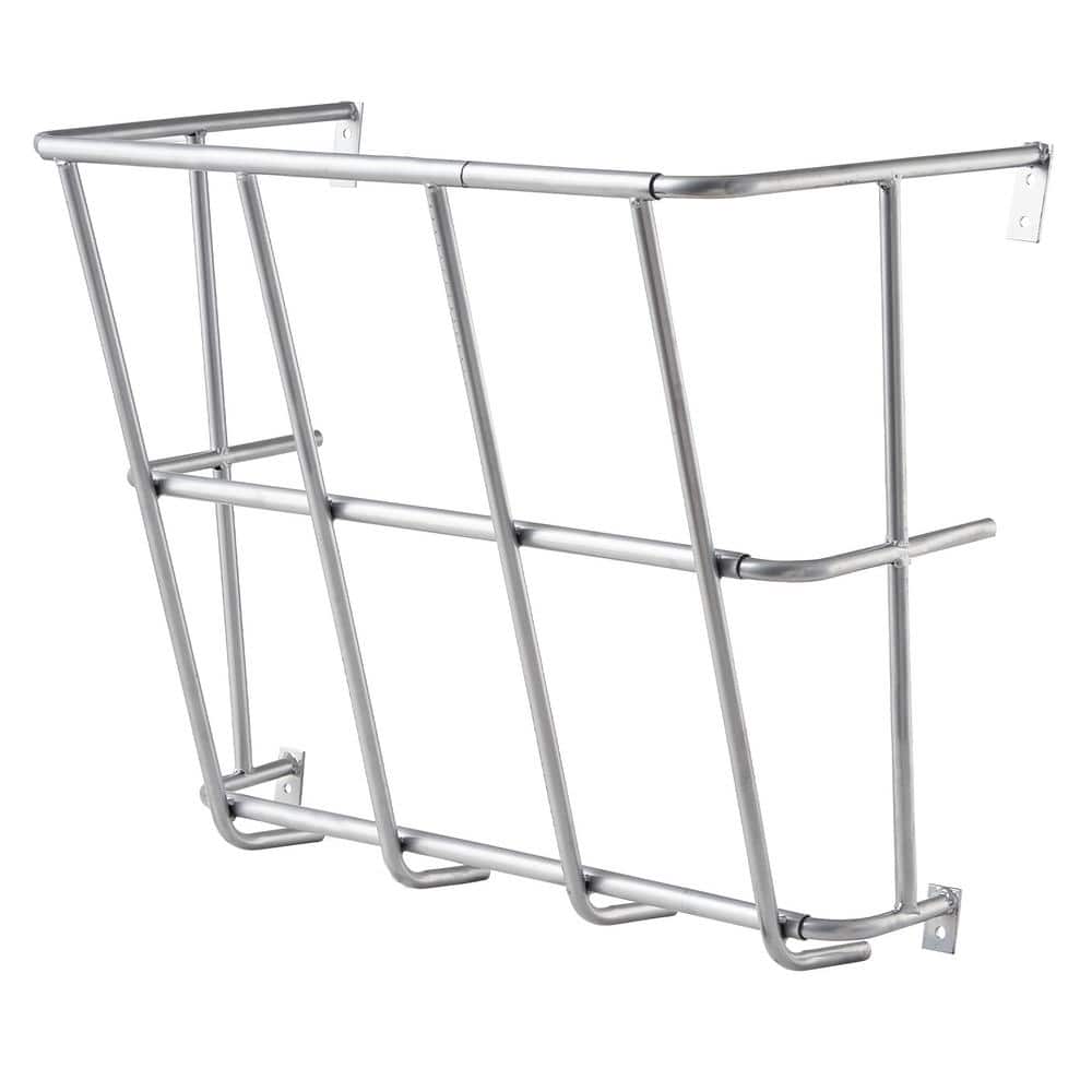 VEVOR Livestock Hay Feeder, 18.5 Gal. Large Capacity, Heavy-Duty Steel ...