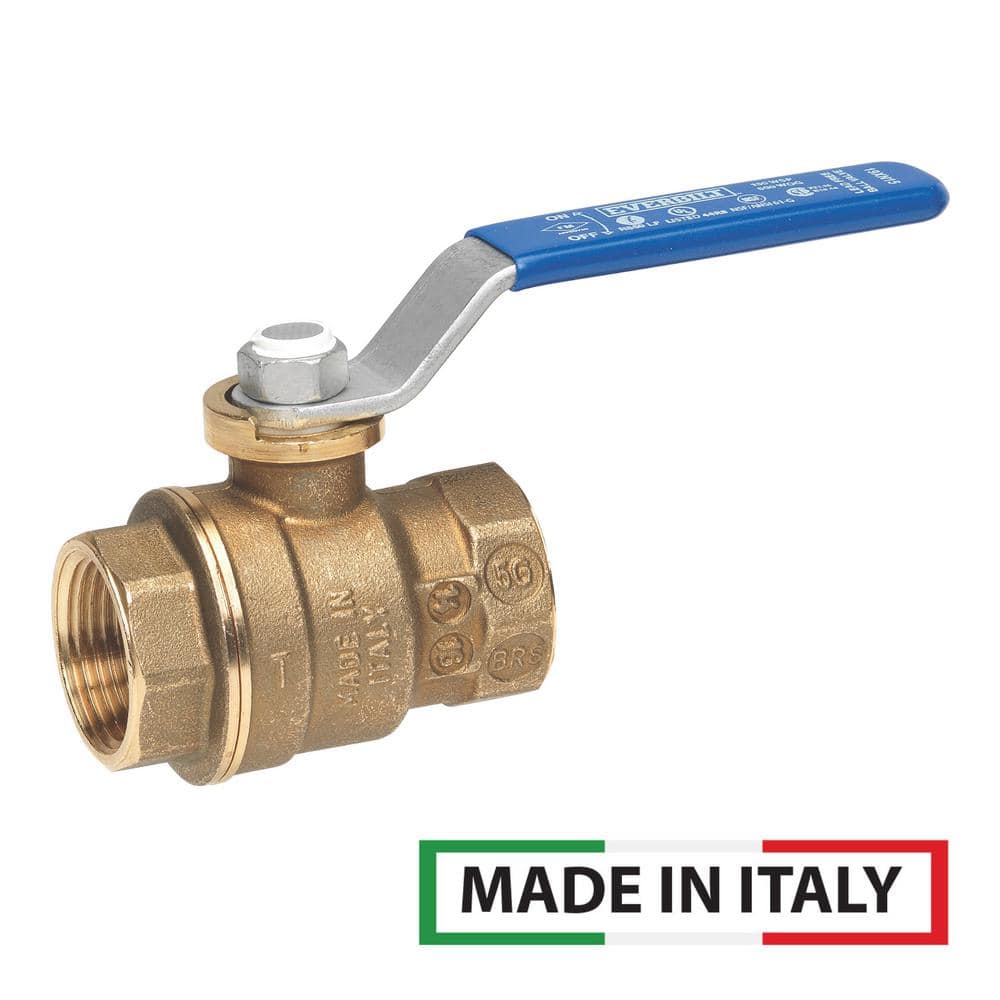 Everbilt 3/8 in. Lead Free Brass Threaded FIP x FIP Ball Valve 116-2-38 ...