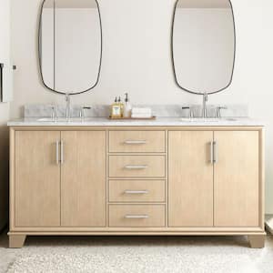 Home Decorators Collection Collette 72 in. Double Sink Greige Bath ...