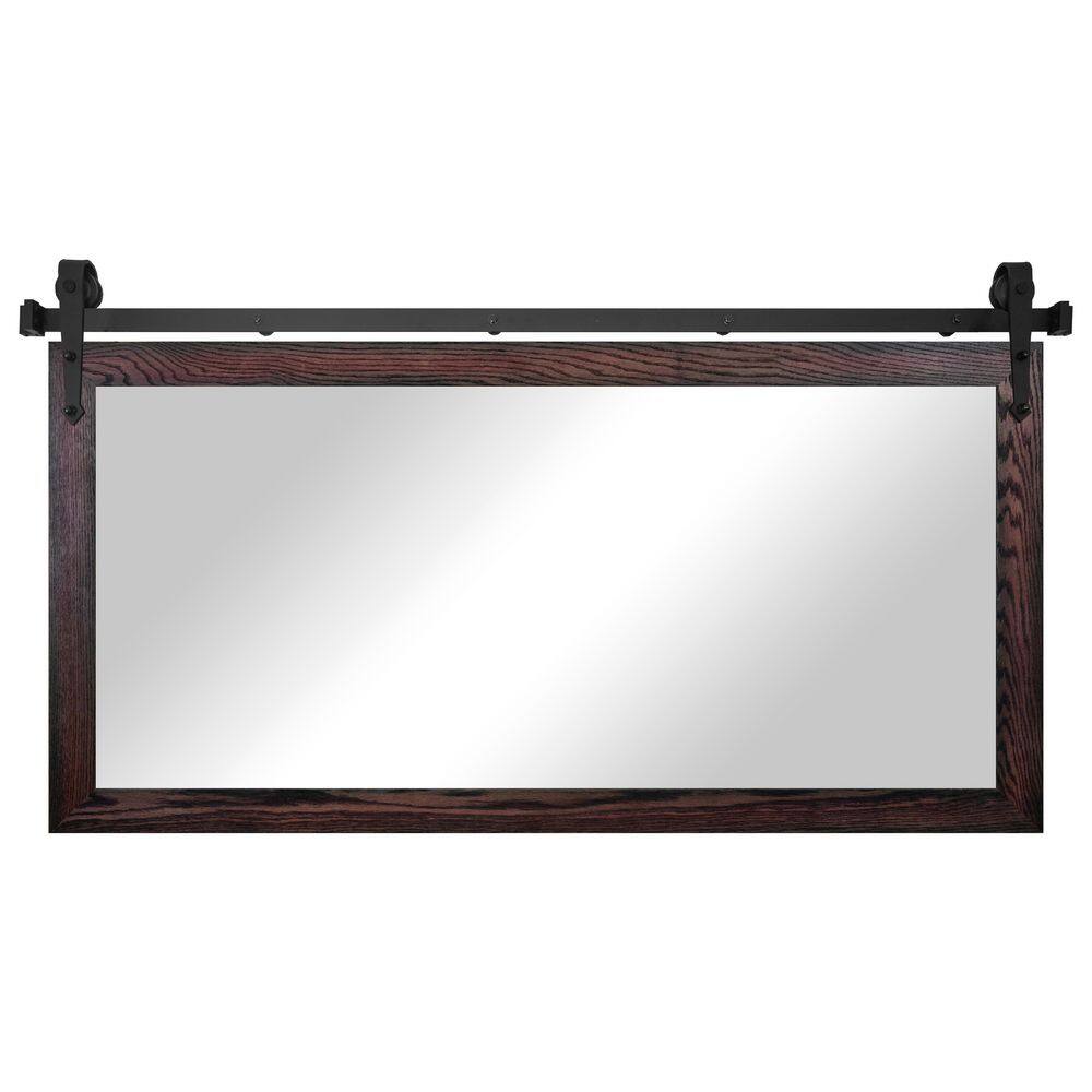 Rayne Mirrors (46 in. W x 33 in. H) Black Cherry Ozark Hardwood Mirror ...