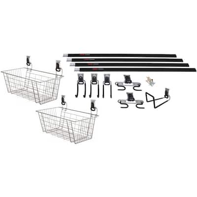 Rubbermaid FastTrack Garage Wall Storage Magnetic Strip Slat Panel ...