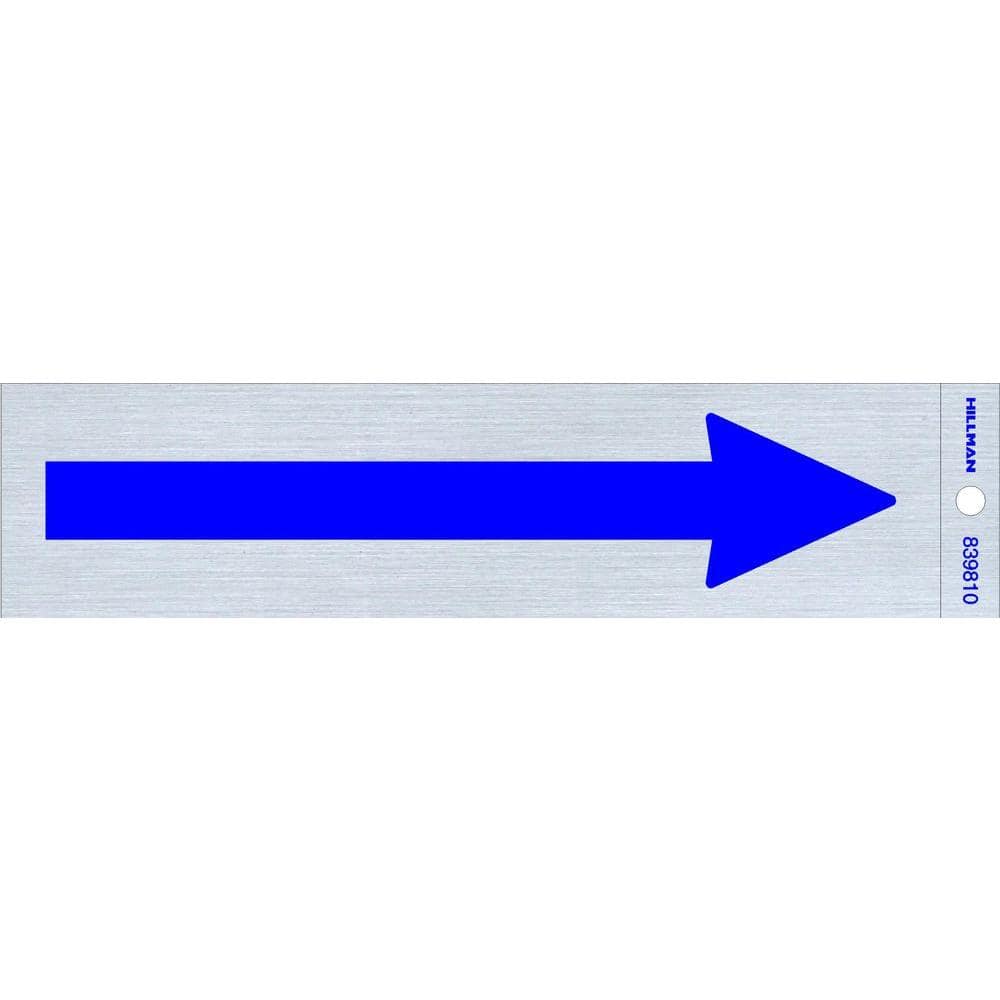 Hillman 2 in. x 8 in. Plastic Arrow Sign 839810 - The Home Depot