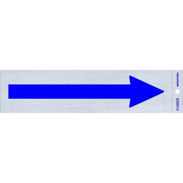 Hillman 2 in. x 8 in. Plastic Arrow Sign 839810 - The Home Depot