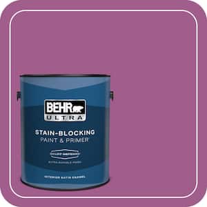 BEHR PREMIUM PLUS 8 oz. #P110-6 Wild Berry Semi-Gloss Interior/Exterior ...