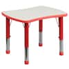 Carnegy Avenue Red Kids Table CGA-YU-20602-RE-HD - The Home Depot