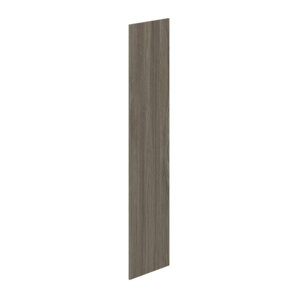 J COLLECTION Timberline 24 in. W x 96 in. H Cabinet End Panel in Walnut ...