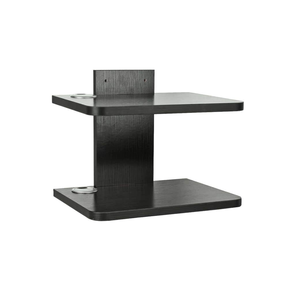 Vrbgify Floating Wall Projector Shelf Entertainment Stand 2-Tier TV ...