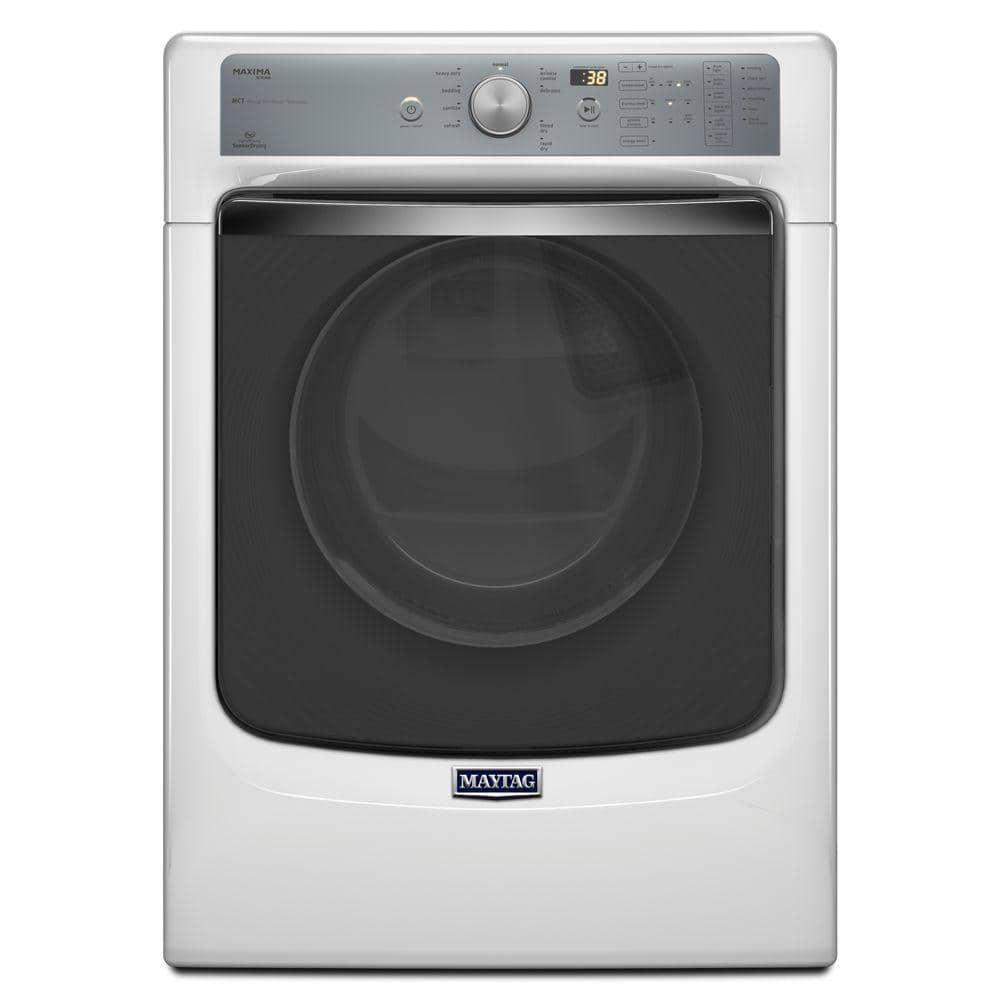 Maytag Maxima 7.4 cu. ft. Gas Dryer with Steam in White MGD8100DW - The ...