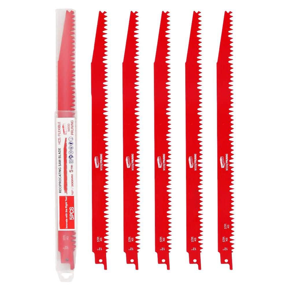 12 Inch HCS Wood Pruning Reciprocating Saw Blades with Shark Teeth for ...