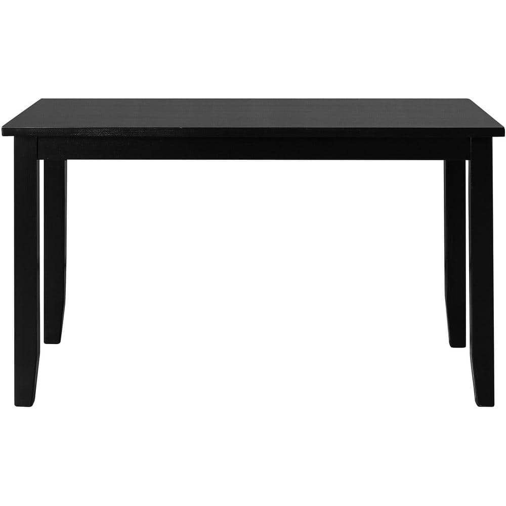 Camden Isle Kendal Contemporary Black Wood 31.1 in 4 Legs Dining Table ...