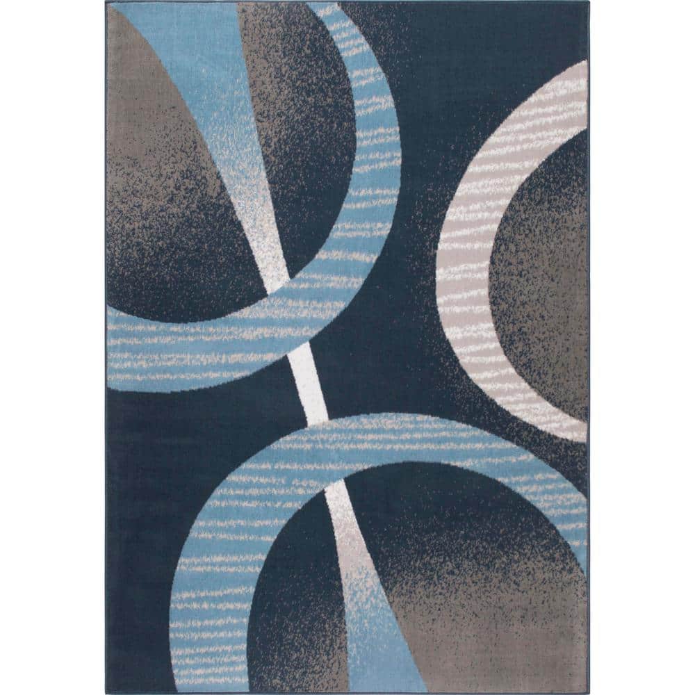 Home Dynamix Premium Dark Blue 8 ft. x 10 ft. Indoor Area Rug 1-5194 ...