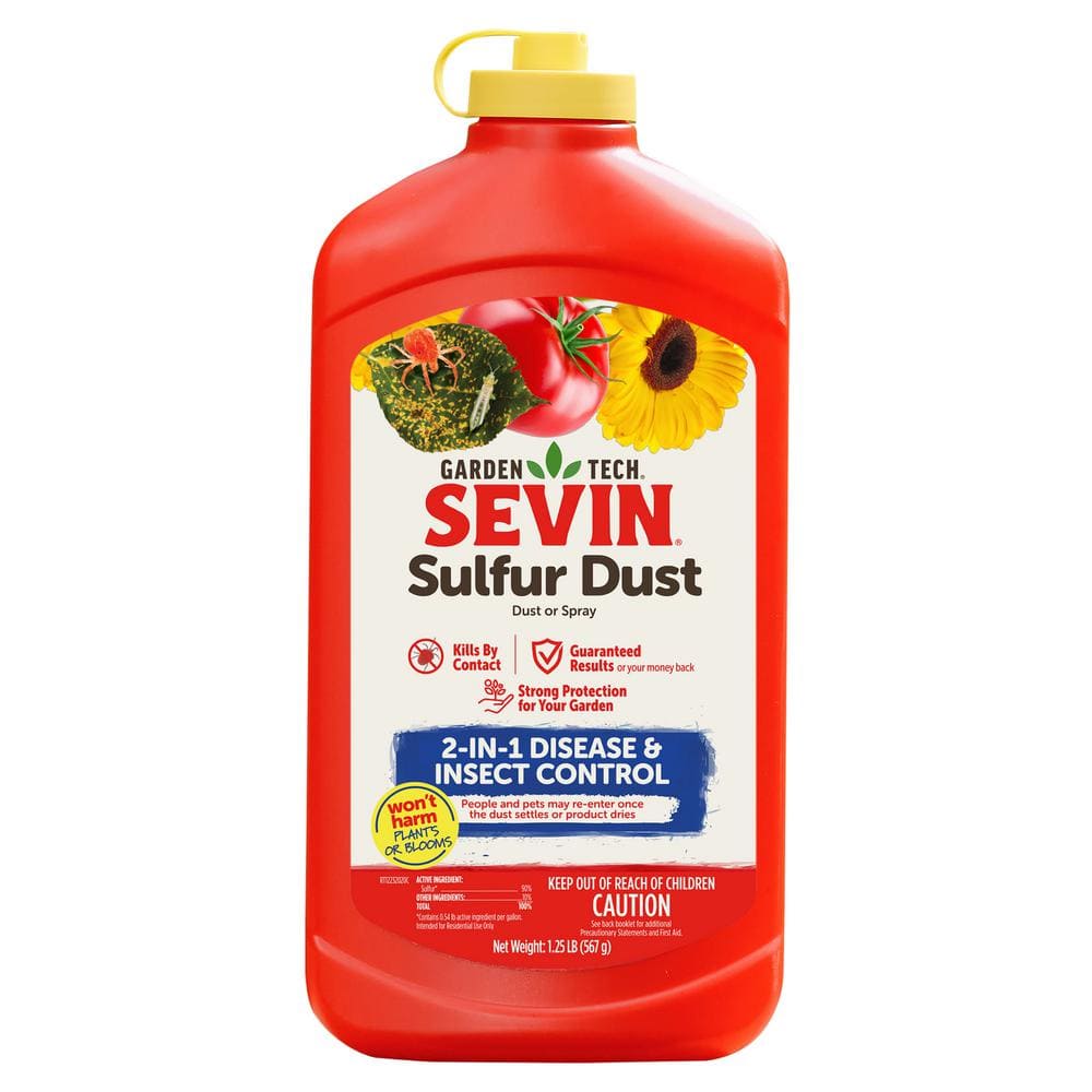 Sevin 1.25 lb. Sulfur Dust for Plant and Garden Insects and Diseases ...