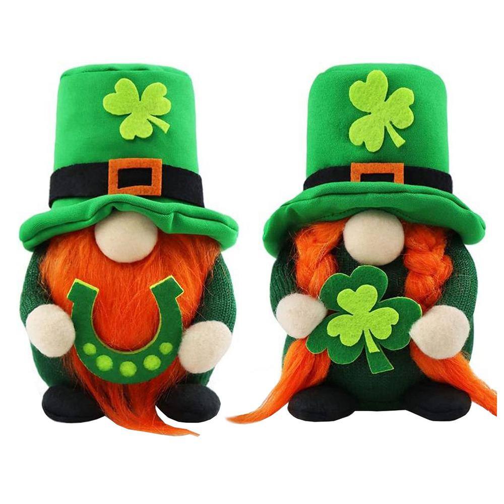Santa's Workshop 12 in. Irish Gnomes (Set of 2) 10120 - The Home Depot