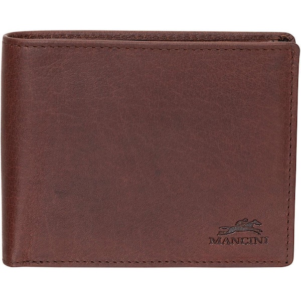MANCINI Buffalo RFID Secure Wallet 99-54152-Brown - The Home Depot