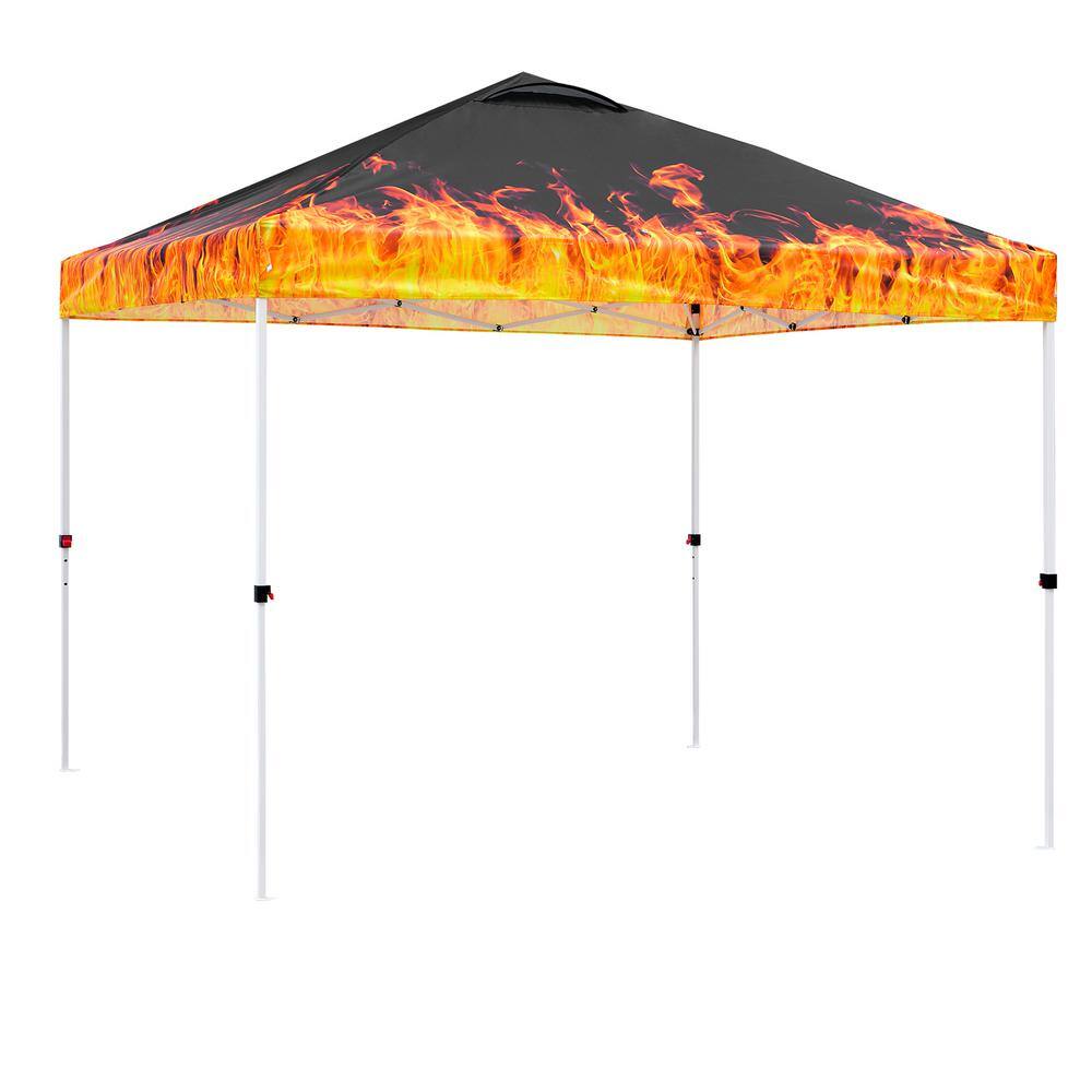EAGLE PEAK 10 ft. x 10 ft. Pop Up Canopy Tent Instant Outdoor Canopy ...