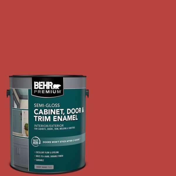 BEHR PREMIUM 1 gal. #P160-7 Stiletto Love Semi-Gloss Enamel Interior ...