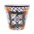 Ravenna Pottery Talavera 8 in. White Ceramic Vase Planter AWT200-A ...
