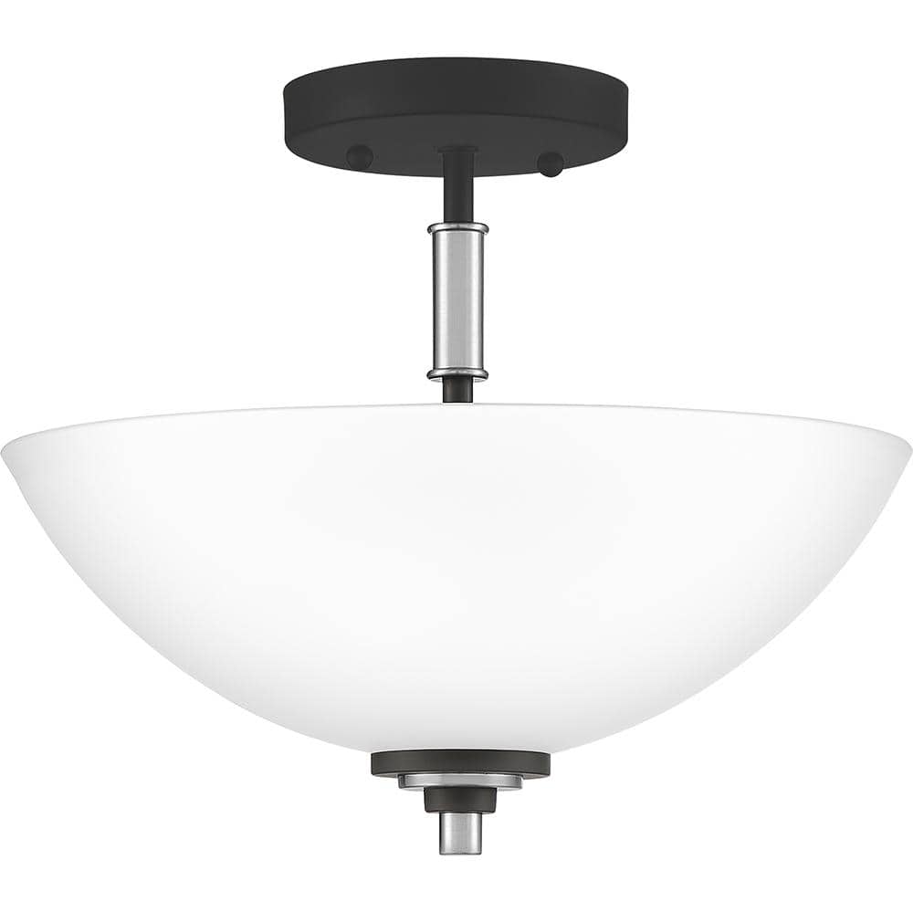 Quoizel Conrad 2-Light Brushed Nickel Semi-Flush Mount CRD1713BN - The ...