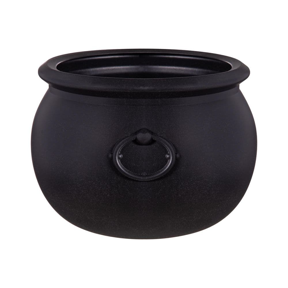 Evergreen Enterprises 12 in. x 12 in. Witch Pot Planter Halloween Prop ...