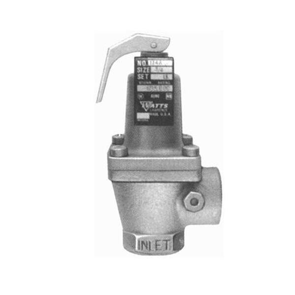 Watts 3/4 in. IPS 30 psi Bronze Pressure Relief Valve 0274428 - The ...