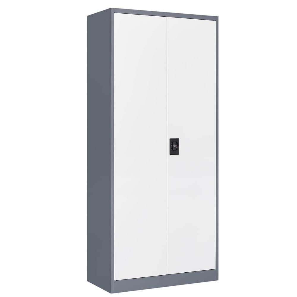 LISSIMO 31.5 in. W x 70.87 in. H x 15.75 in. D 2-Door Steel ...