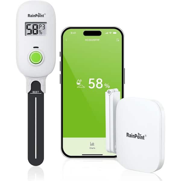 RainPoint WIFI Soil Moisture Sensor HCS026+HWG023 - The Home Depot