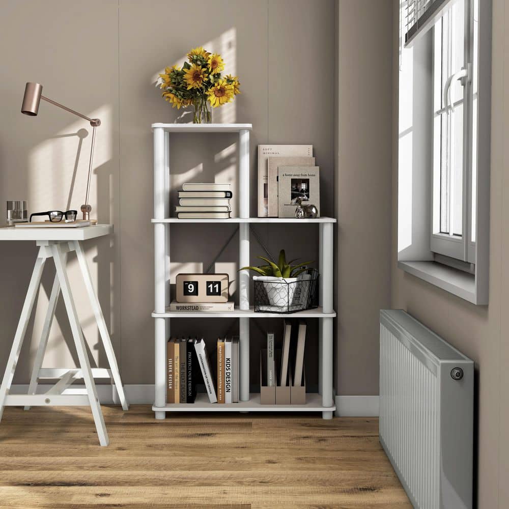 Furniture of America Quincy 44.2 in. Tall Greige Engineered Wood 7 ...