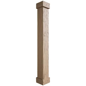 Ekena Millwork 8 in. x 9 ft. Rough Sawn Endurathane Faux Wood Non ...