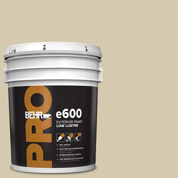 BEHR PRO 5 gal. #770C-3 Sand Fossil Low Luster Exterior Paint PR62005 ...