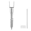 VEVOR 3.94 x 2.76 x 27.56 in. No Dig Ground Anchor 1 Pack DIY Screw in ...