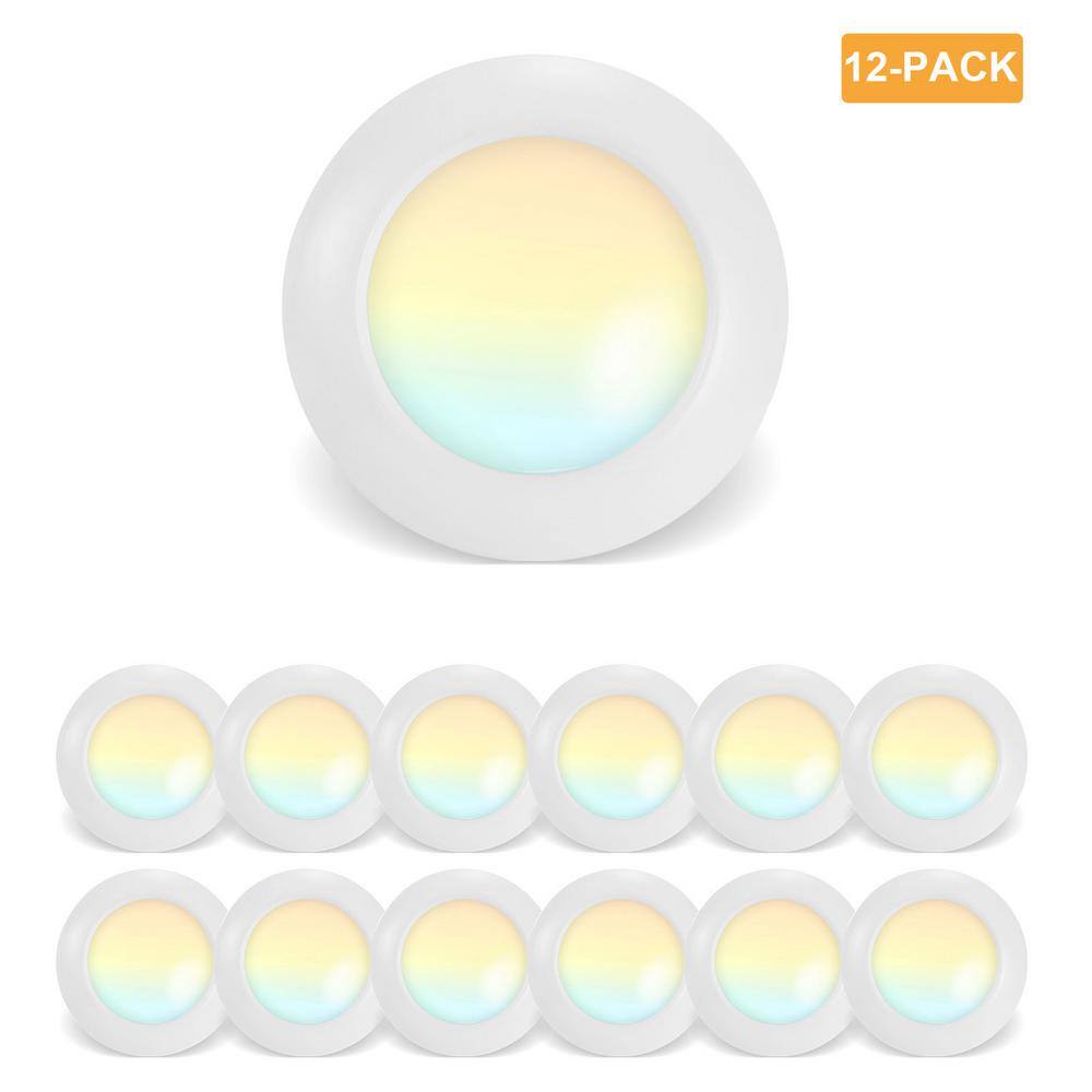 RUN BISON 4 in. 90CRI 2700K-5000K 5CCT Selectable LED Flush Mount ...