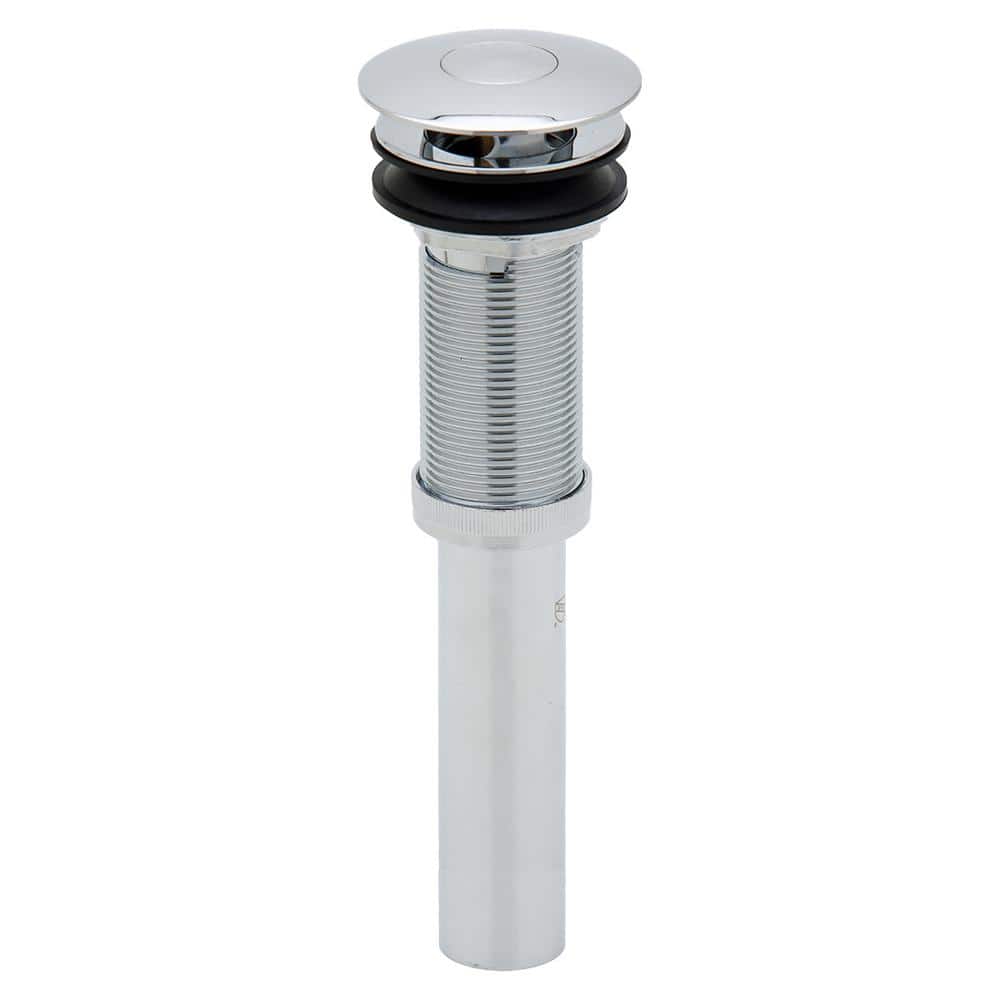 PF WaterWorks 2-in-1 Brass Sink Drain - Push Drain, Chrome PF0706-CH-B ...