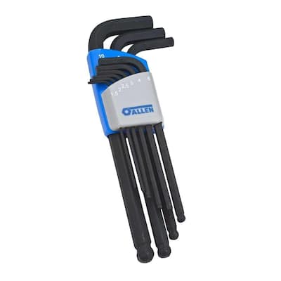Allen Long Arm Metric Ball-Plus Hex Key Set (9-Piece) – Home Depot ...
