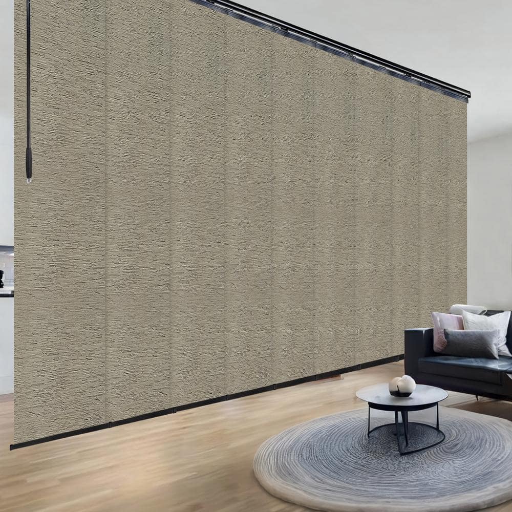 EMOH Bark 120 in. - 218 in. W x 94 in. L Adjustable 10-Panel in Black ...