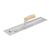 Anvil 18 in. x 4 in. Finishing Trowel Wood Handle 57463 - The Home Depot