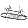 Enclume Handcrafted Scrolled Oval Rack Hammered Steel DR1KD HS - The ...