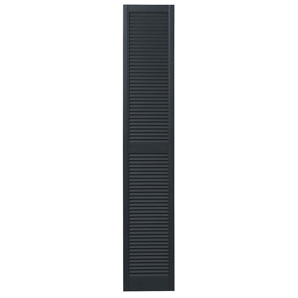 Ply Gem 15 in. x 75 in. Open Louvered Polypropylene Shutters Pair in ...